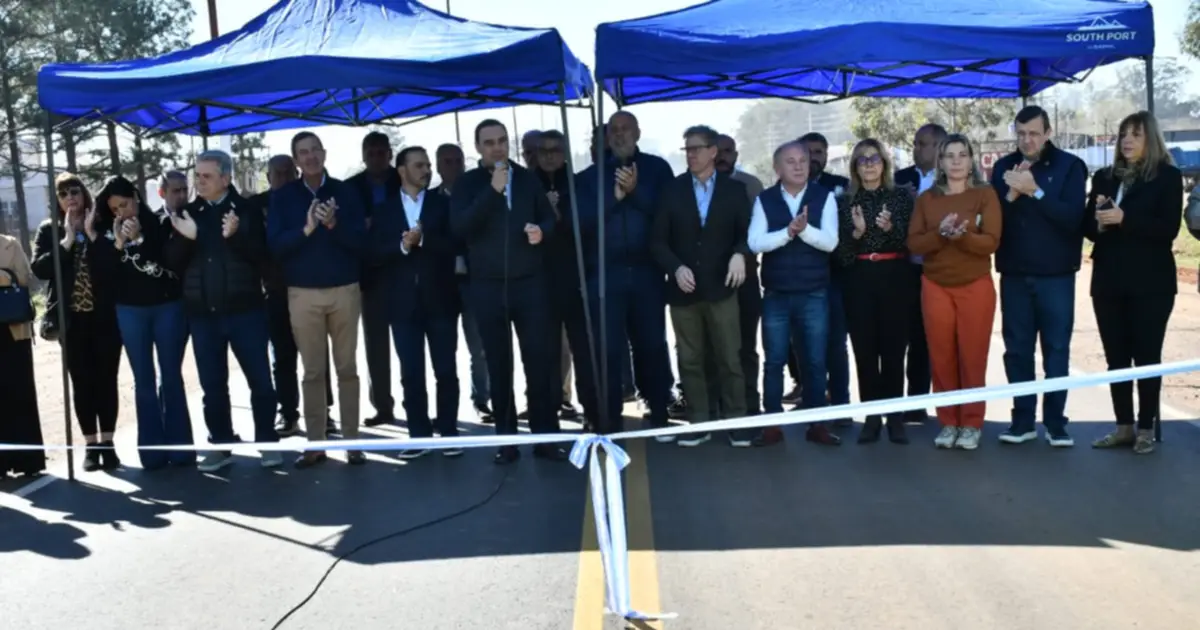 Valdés inauguró la repavimentación de la ruta 117 y la vía principal ...