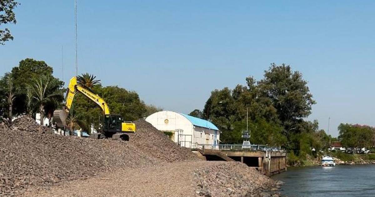 Avanzan con unos 400 metros de la defensa costera definitiva goyana ...